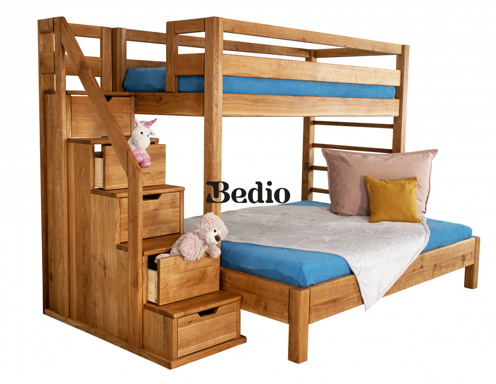 Poschodové postele z masívu | Bedio
